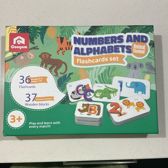 Toys | Animal Themed Numbers And Animal Flashcard Set | Poshmark